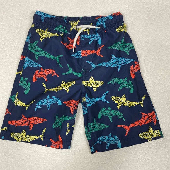 Lands' End | Swim | Lands End Shark Print Swimming Trunks Bathing Suit ...